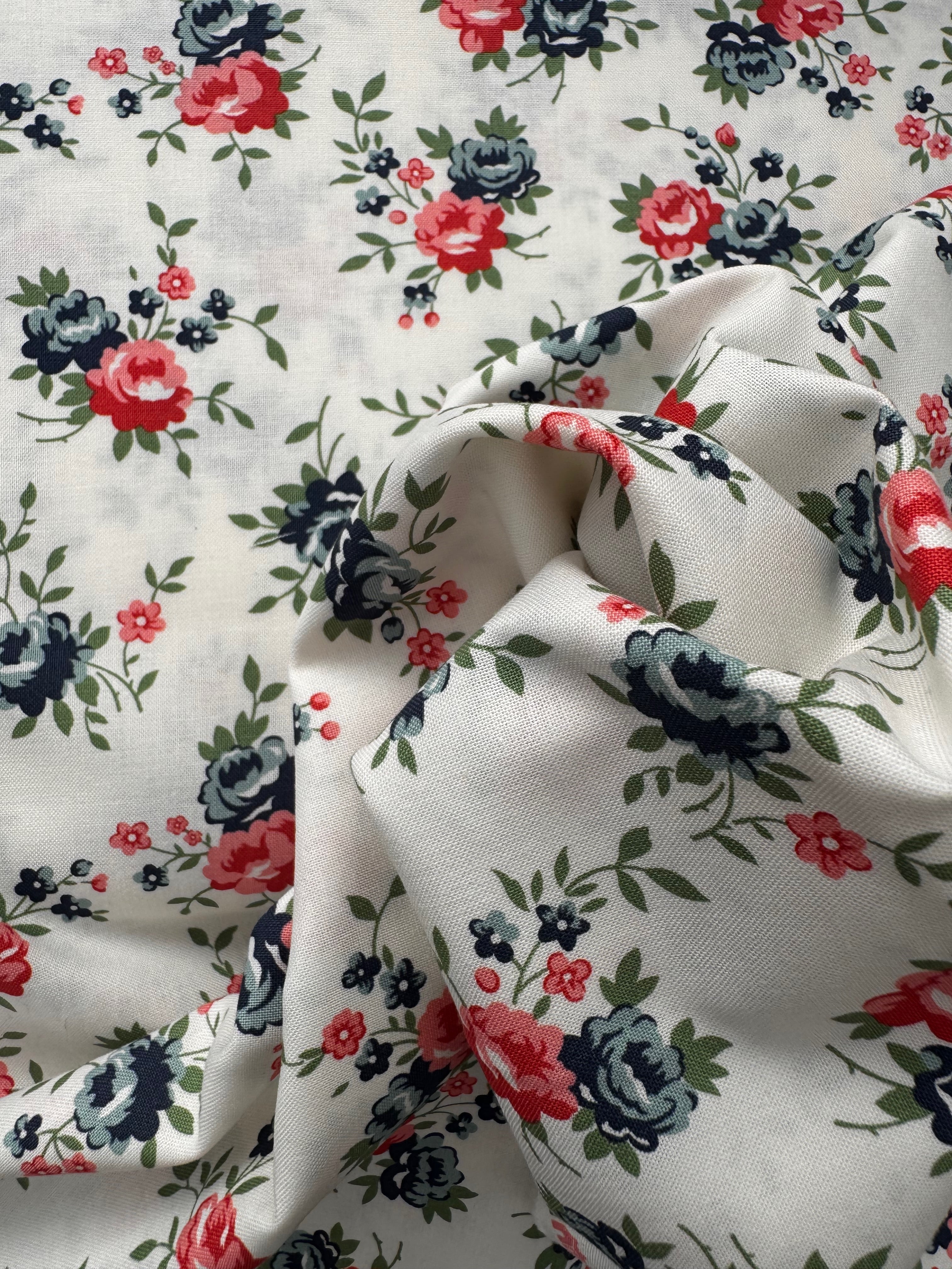 Cream Rosemary Cottage by Camille Roskelley for Moda - Dressmaking ...