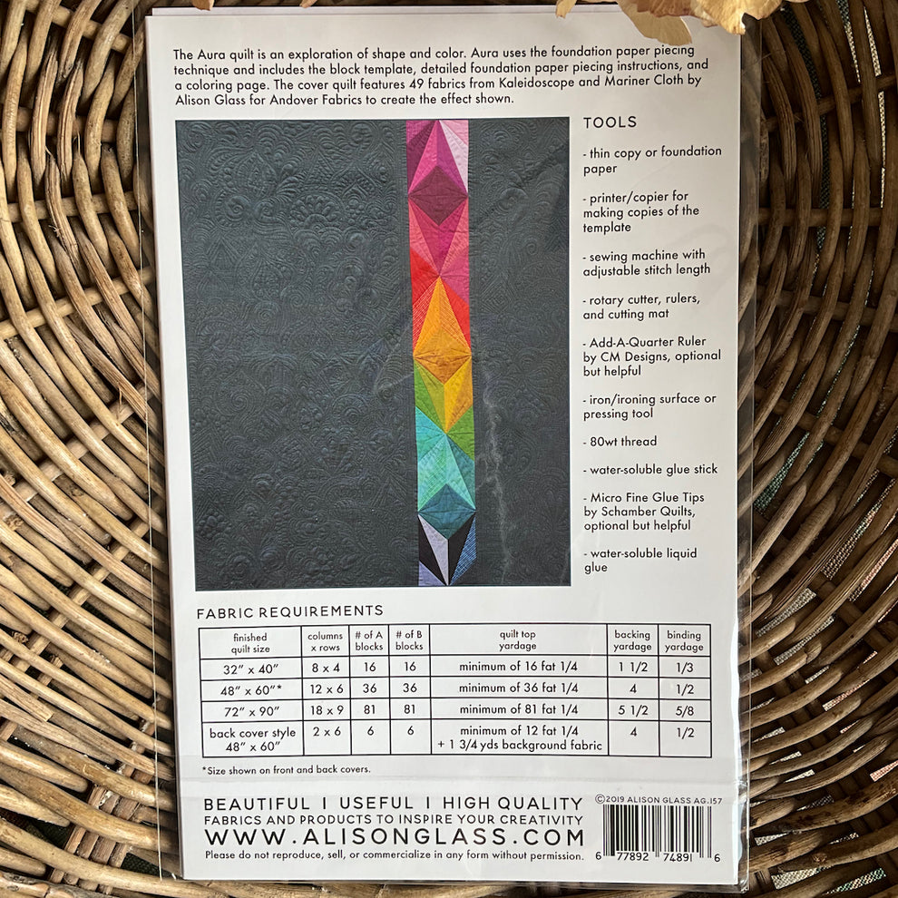 Alison Glass Aura Quilt Pattern – Rosemary Wild